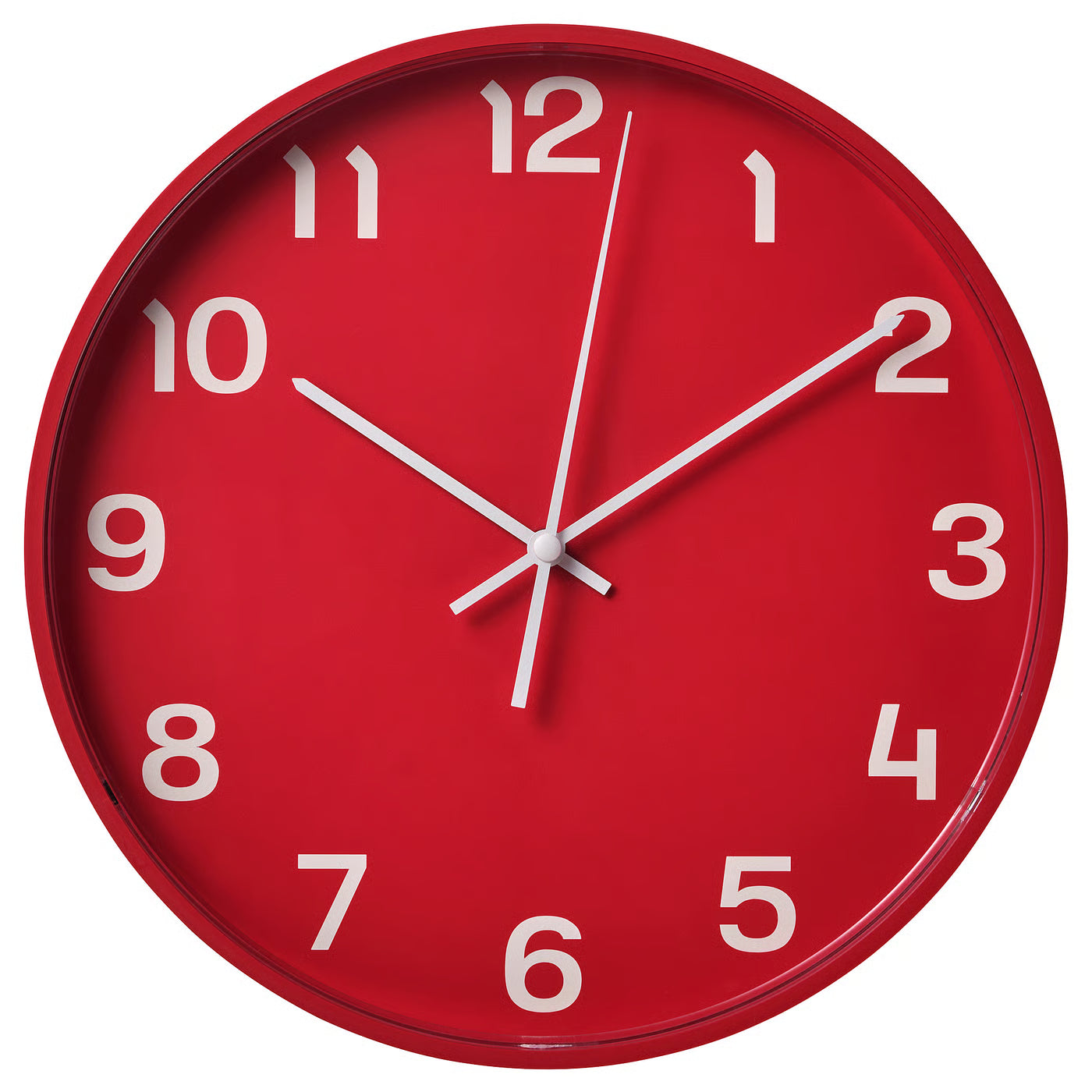 PLUTTIS Wall clock, red, 28 cm – Lanka Connect